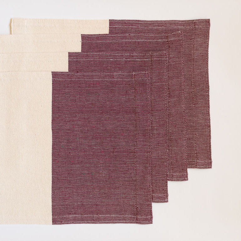 Purple Casa Oaxaca Woven Cotton Placemats |Volverde